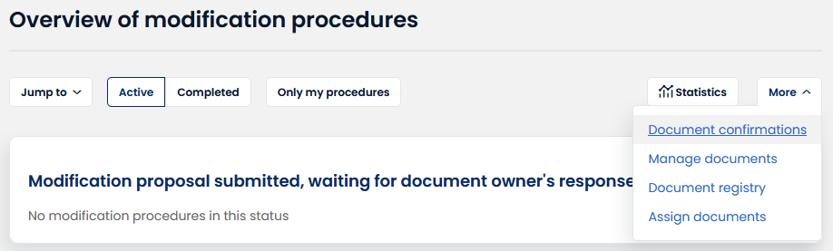 Document Modifications